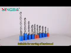 잉바 두 플루트 나선 공 머리 프레싱 커터 목조 작업 비트 탄화탄소 둥근 코 공 코 끝 밀링 나무 조각