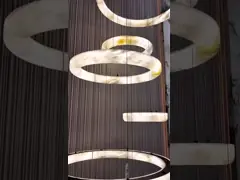 China Luminous Balloon Spanish Marble Pendant Lamp Decor Villa Living Room Magic Bean Bubble Marble Chandelier Grape Cluster for sale