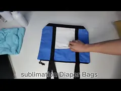 Colored Sublimation Diaper Bag Blanks Printable Canvas Mom Bag For Heat Transfer Printing