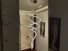 Customization Luxury Spanish Marble Alabaster LED Pendant Chandeliers