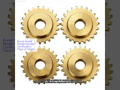CNC machining china precision CNC Machining brass gear custom copper alloy machined parts high precision transmission components
