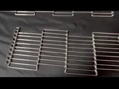 China Food Biscuits Wire Conveyor Belt Metal Mesh Conveyor Belt Bright Silver for sale