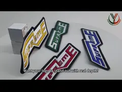 中国 試験ジャケットのための高密度反射TPU 3mm浮彫りにされたパッチ 販売のため