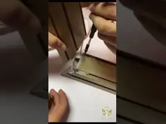 China OEM Aluminium Square Edge Trim Extrusion Door Frame Profiles for Cabinet for sale