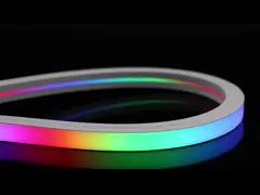 China 12 * 12 LED neon light strip with outdoor waterproof atmosphere lighting project, building body lighting illusion color DMX512 running horse light strip source factory for sale