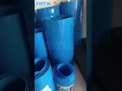 Cina Tubo di riduzione del calore in PVC blu 18650 Protezione della batteria Pellicola di plastica 7-500 mm Isolamento Retardante la fiamma Riduzione del calore Manica in vendita