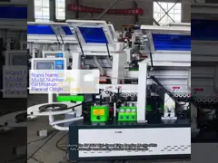 China Fully Automatic Woodworking Edge Banding Machine 18-24m/min Speed 10.3kW Power For Furniture Manufacturing for sale
