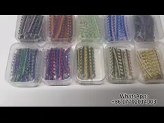 Triple Color Ligature Tie 20sticks/pk Orthodontic Elastic Ties for Braces Dental Supplies