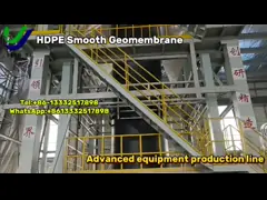 China Geomembrana lisa de HDPE con alto coeficiente de fricción en venta