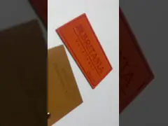 China Rectangle Shape Custom Leather Labels for Garment Label Promotion for sale