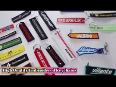 Llavero de robot ASIMO con diseño bordado en ambos lados, anillos metálicos deportivos, sube cualquier patrón, material de aleación de poliéster