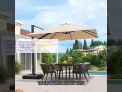 42 Inch Outdoor Garden Umbrella Waterproof Sunshade Courtyard Umbrella Villa Umbrella