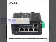 Industrial Gigabit Ethernet Switch 4-Port 802.3bt PoE + 1Port RJ45 + 2Port 100/1000X SFP
