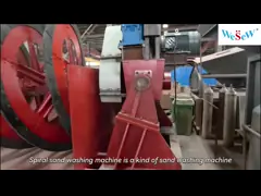 China Sand screw Washer  Spiral Sand Washing Machine high cleaning efficiency Energy Saving Mining Equipment wear-resistant steel Screw Sand Washer Machine for Gravel Pebble Basalt for sale