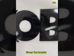 China High Frequency TPU Logo Heat Transfer Custom TPU Label For Your 's Sustainable Marketing And Textiles for sale