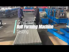 High Speed Galvanized Steel Metal Roofing Machine For Long Grid Great Wall Panel