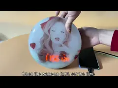 Simulation Sunrise Sublimation Color Wakeup Lamp With FM Radio Digital Sublimation Alarm Clock Blanks
