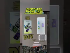 China Credit Card Payment Phone Case Printing Vending Machine with 1.5Pi Minimum Ink Droplet and High Resolution Printing for sale