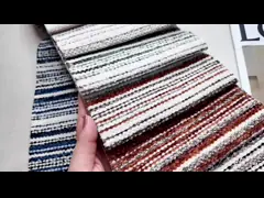 China High Quality New Plain 100% Polyester Jacquard Stripe Blended Woven Chenille Sofa & Curtain Fabric Home Textile for sale