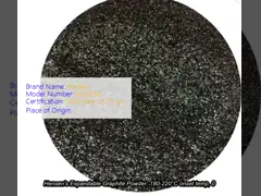 Onset Temp 180 – 220 °C Bulk Density 0.2-0.3 G/cm3 Expandable Graphite Powder for Performance