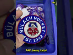 factory customized 3D football jersey labels