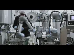 China Collaborative Robotic Arm Ur3 Compact Desktop Robot Narrow Space Screw Locking And Assembly Robotic Workstation for sale