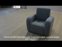 China Simple Style Fabric Linen Single Seat Ergonomic Sofa Leisure or Meeting Use for sale