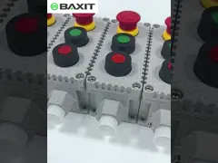 220V 380V Explosion-proof fire-fighting button with 2-3-4 combination knobs LA53 emergency stop indicator ligh aluminum alloy 