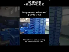 Space-saving Foldable Plastic Crates for Organized Banana Storage and Delivery