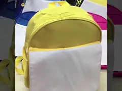 China Colored Sublimation Backpack Blanks Schoolbag For Kids With Detachable Printing Part Custom Sublimation Book Bags for sale