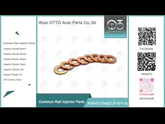 China F00VC17503 Injector Copper Washer F00V C17 503 Copper Shim F 00v C17 503 Size 7.5*15*1.5mm for sale