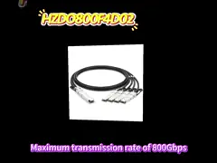 China MCP7Y40-N002 800G OSFP Top Heatsink 4 X 200G QSFP112 NDR InfiniBand Fiber Optic Breakout Cable for sale