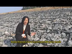 Cestello gabion in PVC per muro di sostegno, maglia 8x10cm, 2x1x1m, ingegneria idraulica costiera