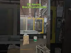 China Polycarbonate Awning Brackets 600-1500mm Length with 5.5mm Hollow or 3.0mm Solid PC Sheet for sale