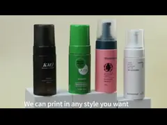 China 100 ml and 200 ml food-grade safe plastic foam pump bottles for cosmetic packaging and foam soap dispensers for sale