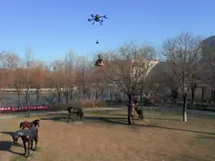 Air Payload Drop Release Mechanism winch system with 25M cable for DJI M350