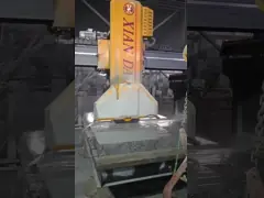 3200 * 2000mm 작업 테이블과 적외선 중간 블록 브리지 절단 기계 0-85 ° 기울기 및 0-90 ° 회전 대리석 및 대리석