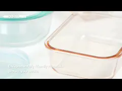 Colored glass container food
