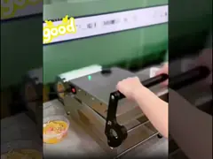 Electrically Heated Manual Tray Sealing Machine with Adjustable Temperature For Food Meat Tray Sealer