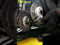 China TEI SR8 Carbon Ceramic Brake Rotor BBK 8 Piston Front Big Brake Kit with Carbon Ceramic Brake Disc for BMW G30 E60 F10 F90 E28 for sale