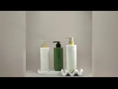 China 500ml Green Plastic Shampoo Container with Press Pump - Travel Refillable PET Bottle 15.4cm x 7.5cm for sale