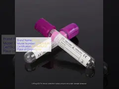 EDTA сборные трубки крови в 13x75 мм Размер Окончательное решение для точного анализа образца