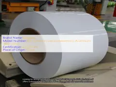 Aluminum Alloy 5052 Aluminum Coil (0.5–1.0mm, Customizable Width, White PE Coating) for Ceiling Materials