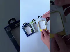 Scatola per imballaggio di prodotti elettronici piegata a caldo con logo personalizzato, cavo dati USB, scatola di carta per imballaggio con finestra in PVC