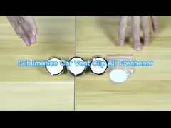 Mini Portable Metal Car Perfume Clip Car Air Vent Aroma Diffuser Air Freshener Case For Sublimation