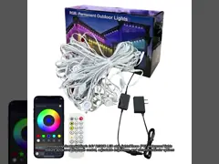 24V 0.5A Voltage Multicolor LED Strip Lights with Advanced RGBIC Bluetooth Control