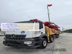Used 2020 SANY 62m Boom Pump Truck with Mercedes Benz truck