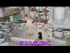 2052 J110 Rotary Turntable Film Cup Filling and Sealing Machine