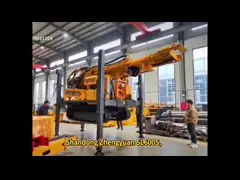 China Track-type drilling rig can efficiently drill deep holes through complex strata with low noise and excellent durability. for sale
