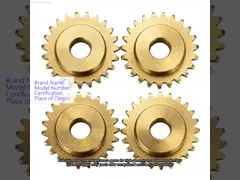 CNC machining china precision CNC Machining brass gear custom copper alloy machined parts high precision transmission components